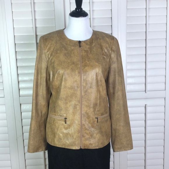 JM Collection | Jackets & Coats | Jm Collection Contemporary Faux Snake ...